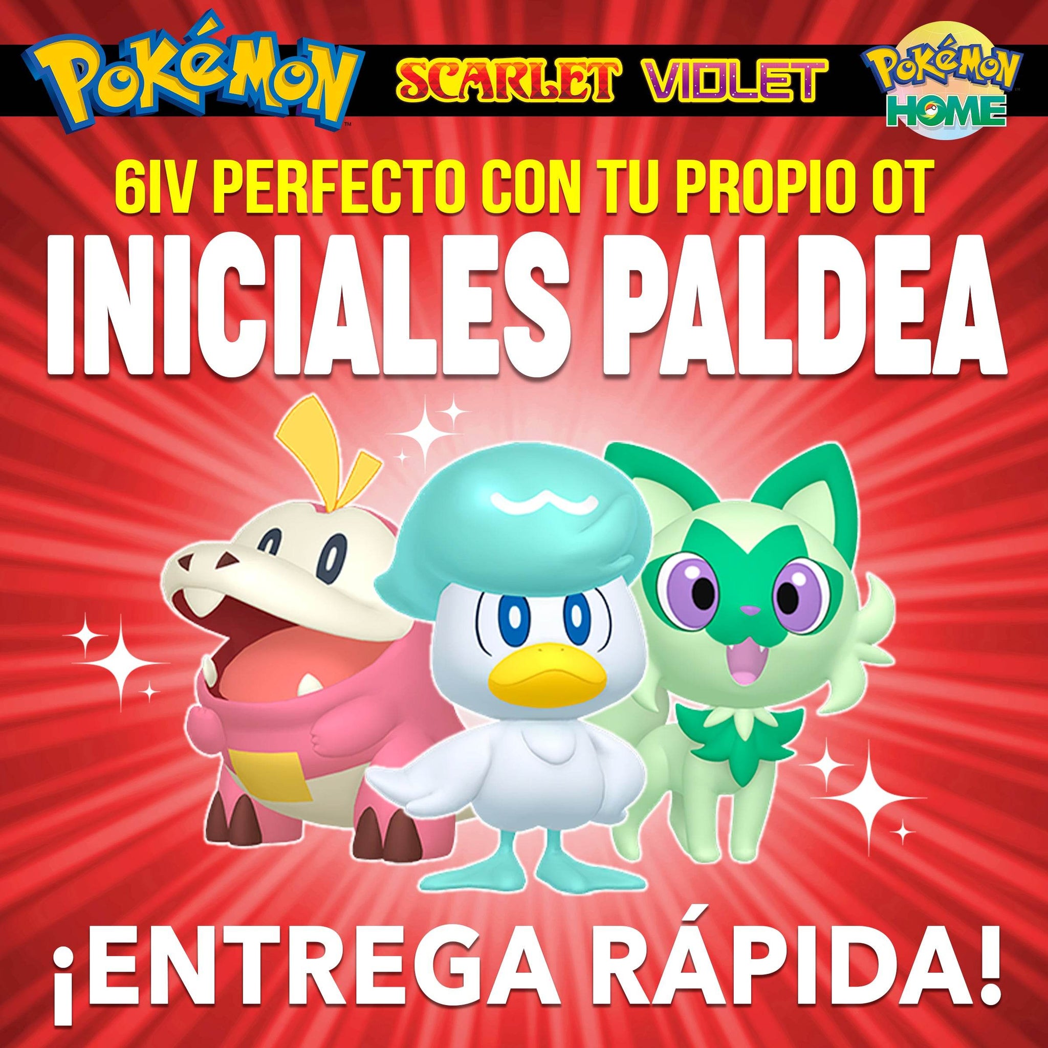Iniciales Paldea Shiny 6IV Con Tu Propio OT • Pokémon Escarlata y Purp – ShinyAsh